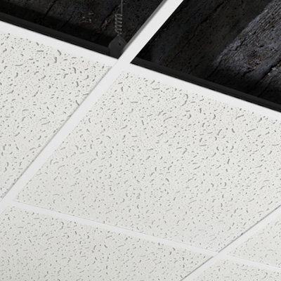 CDS DRIFT MINERAL FIBRE SUSPENDED CEILING TILE SQUARE EDGED 600 X 600 ...