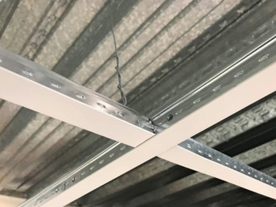 Ceiling Expert 10m2 (Square Meter) White Suspended Ceiling Grid System ...