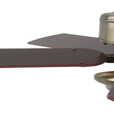 Ceiling Fan with Light BEGEJ with Remote Dark Brown