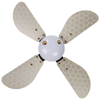 Ceiling Fan with Light DOLORES Yellow