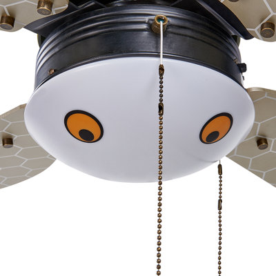 Ceiling Fan with Light DOLORES Yellow