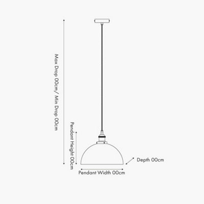 CEILING LIGHT ANTIQUE SILVER METAL AND GLASS DOME PENDANT