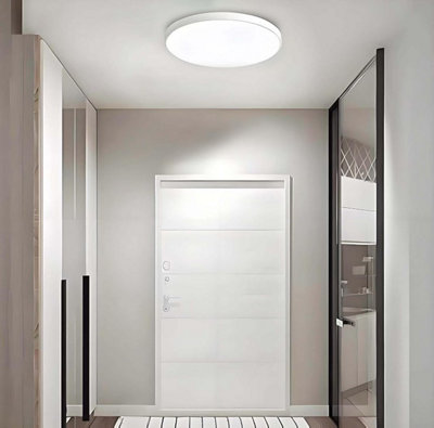 Ceiling Light White Round Cool White 30 cm