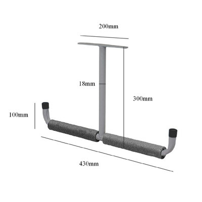 Ceiling Mounted Overhead 430mm Padded Storage Hook for Ladders, Garages ...
