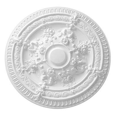 Ceiling Rose Helena Resin Strong Light Design Easy Fix 66cm Diameter ...