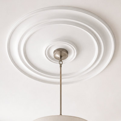 Ceiling Rose Julia Resin Lightweight Mould Easy to Fix 56cm Diameter ...