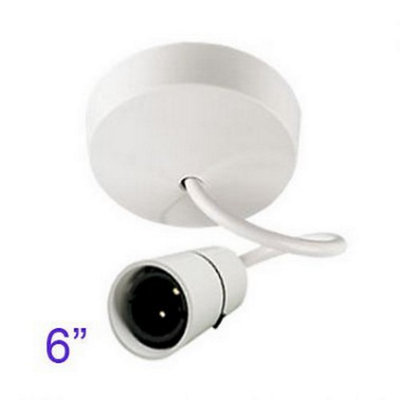Ceiling Rose & Pendant T2, White