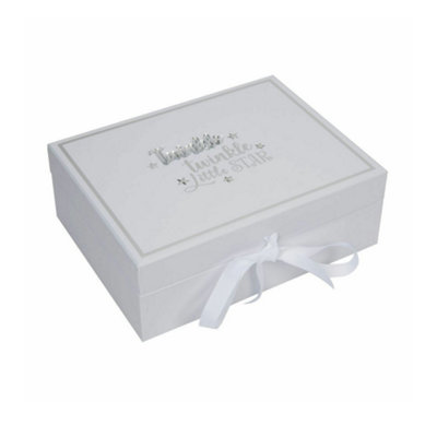 Celebrations Baby Keepsake Box with 5 Compartments - Twinkle Twinkle