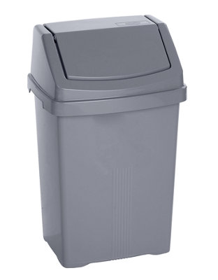 Celino Plastic Swing Top Bin Waste Rubbish Bins Office Home Kitchen ...
