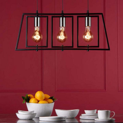 Celio 3 Light Matt Black Ceiling Bar | DIY at B&Q