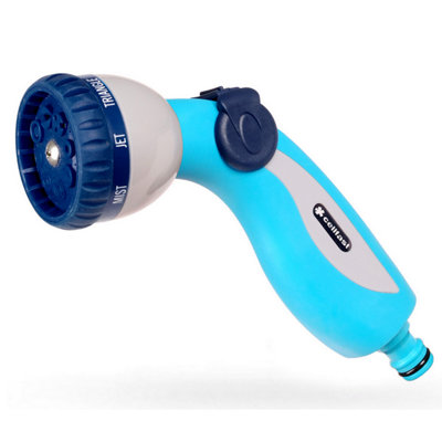 Cellfast Garden Hose Plastic Spray Hand Gun Nozzle - 8 Modes + Flow ...