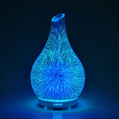 Cello Infinity 3D Glass Ultrasonic Diffuser with Harmony Mixology Oil ...