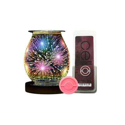 Cello Touch Electric Melt Burner with Cinnamon Spice Wax Medallion Home ...