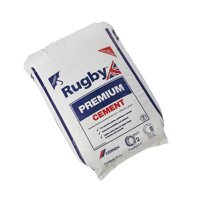 Cemex Rugby Premium Cement Grey Plastic Weatherproof Bag Approx. 25kg