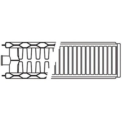 Centerad Compact Radiator 600mm (H) x 2000mm (L) Type 22 K2 11662 Btu ...