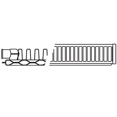 Centerad Compact Radiator 600mm (H) x 500mm (L) Type 11 K1 1737 Btu ...