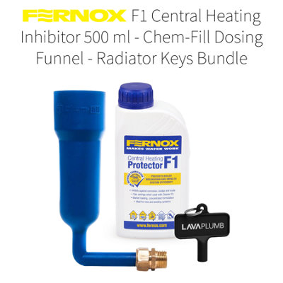 Central Heating Radiator Maintenance Kit Fernox F1 Inhibitor, Dosing ...