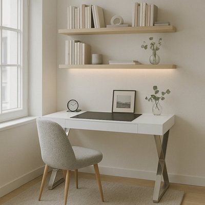 Centurion Supports ADONIS Gloss White and Chrome Ergonomic Home Office ...