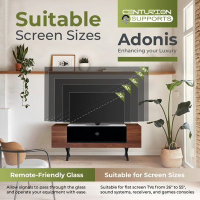 Centurion Supports ADONIS Walnut with Black Contrast Beam-Thru Remote ...