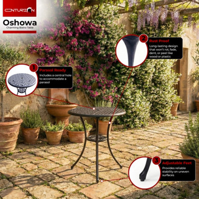 Centurion Supports OSHOWA Garden and Patio Cast Aluminium Bistro Table ...