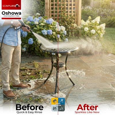 Centurion Supports OSHOWA Garden and Patio Cast Aluminium Bistro Table ...