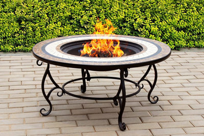 Centurion Supports TOPANGA High-End Multi-Functional Garden Fire Pit, Brazier, Coffee Table, Bbq ...