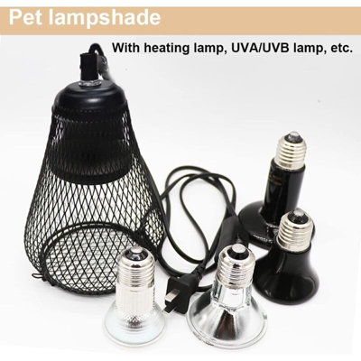 Ceramic Heat Lamp with Lamp Holder 100W Ceramic Infrared for Reptiles ...