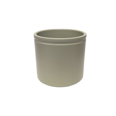 Ceramic Indoor Plant Pot - Light Green Matt - H12cm