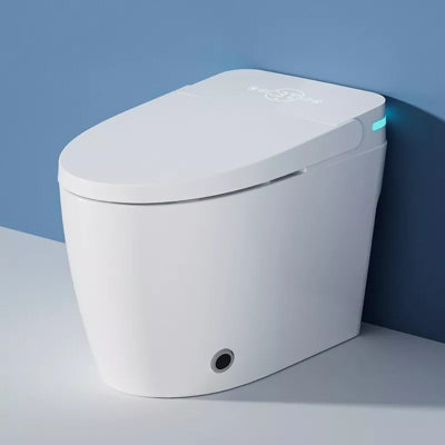 Ceramic Intelligent Smart WC Toilet: Automatic Flush, Foot Sensor ...