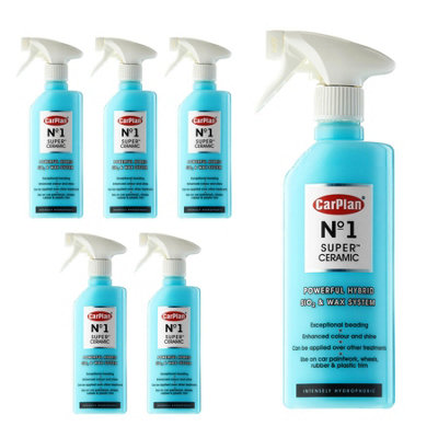 Ceramic SiO2 Wax CarPlan No.1 Super Ceramic Polymer Paint Protection 600ml x6