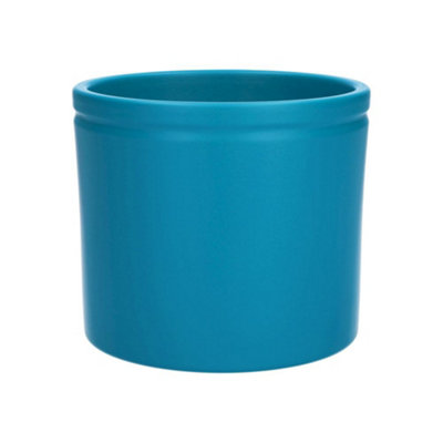Ceramic Turquoise Indoor Plant Pot