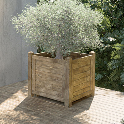 Cerland Iberia Olive Tree Planter - 1m x 1m x 1m 63kg - Premium Modern ...