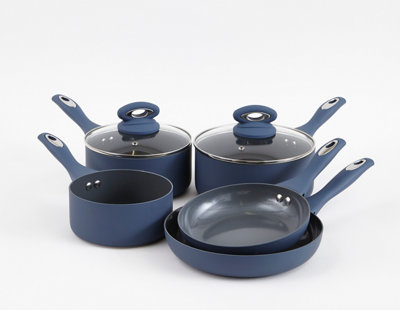 Cermalon Blue 5 Piece Cookware Set