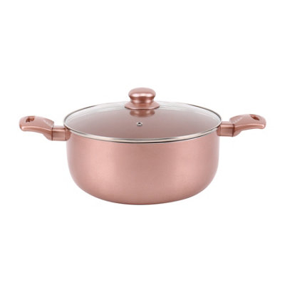 Cermalon Rose Gold 8 Piece Cookware Set