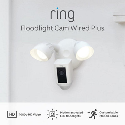 Certified Ring Floodlight Cam Wired Plus by Outdoor Security Camera ...