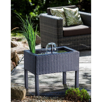 Certikin Heissner Rattan Patio Pond Water Feature Self-Contained 015196 ...