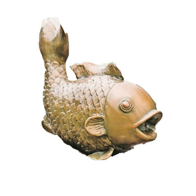 Certikin Water Spitter 43cm Big Fish Statue For Ponds Weather & Frost ...