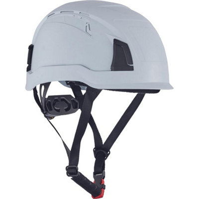 Cerva ALPINWORKER PRO white insulated unvented chinstrap safety helmet