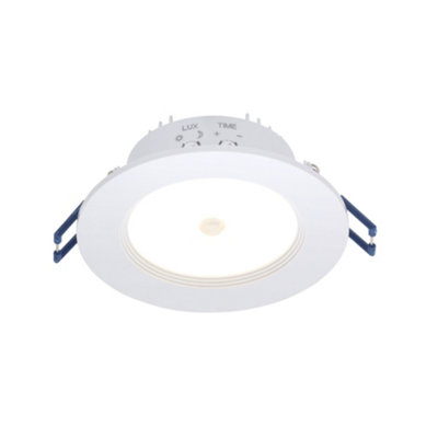 CGC ARCHER WHITE 10W LED RECESSED DOWNLIGHT CEILING LIGHT WITH PIR ...