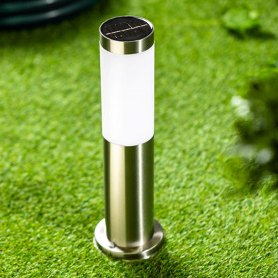 CGC COZE Stainless Steel Solar Post Lamp 4000K Natural White LED Light ...