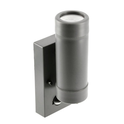 CGC Dark Grey Anthracite Up and Down Outdoor Motion Sensor PIR Wall ...