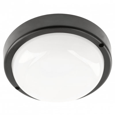 CGC KODO Black Round Ceiling Wall Light Surface Mount LED, 12W, 1080lm ...