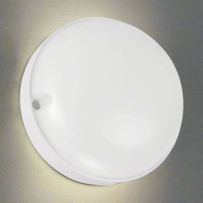 CGC LEAH White Opal Round Outdoor Wall Ceiling Bulkhead 12W