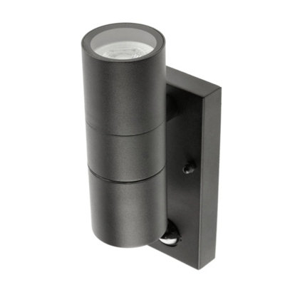 CGC LEON Black Stainless Steel GU10 Up and Down Outdoor Wall Light ...