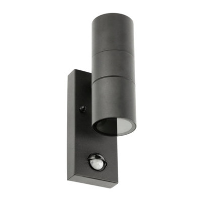 CGC LEON Black Stainless Steel GU10 Up and Down Outdoor Wall Light ...