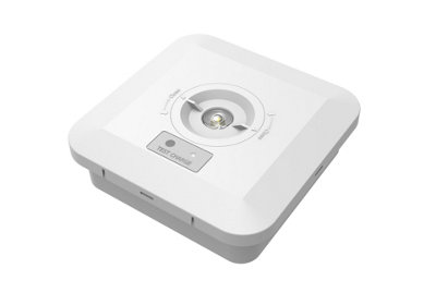 CGC Lighting Surface Mount Square IP65 Emergency Downlight White Finish ...