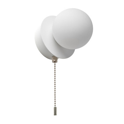 CGC MACIE White & White Opal Globe LED Rechargeable Magnetic USB ...
