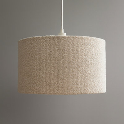 CGC PETRA 30cm Light Brown/Taupe Boucle Ceiling or Table Lamp Shade