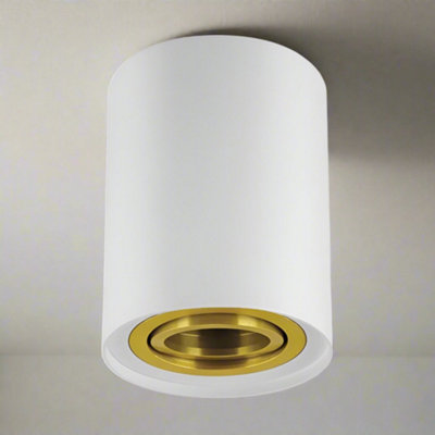 CGC PRINCE White GU10 Adjustable Surface Ceiling Downlight Flush Spot ...