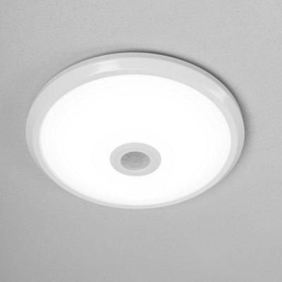 CGC RIZZO White Round Ceiling Light With Motion Sensor